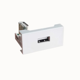 USB Konnektör Standart A USB AF/AF 180° 22.5x45mm Faceplate USB Konnektör